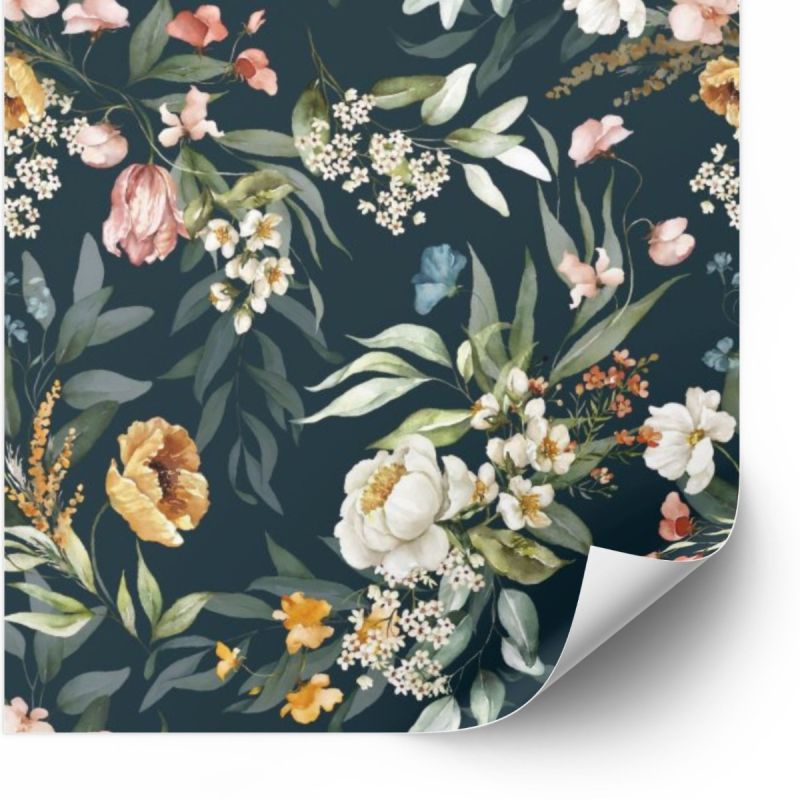 Laatat Tarra - Kukat Monivärinen Peel and Stick Tile / 24 kpl