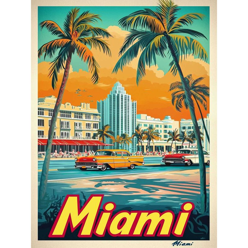 Juliste - Miami Retro Matka